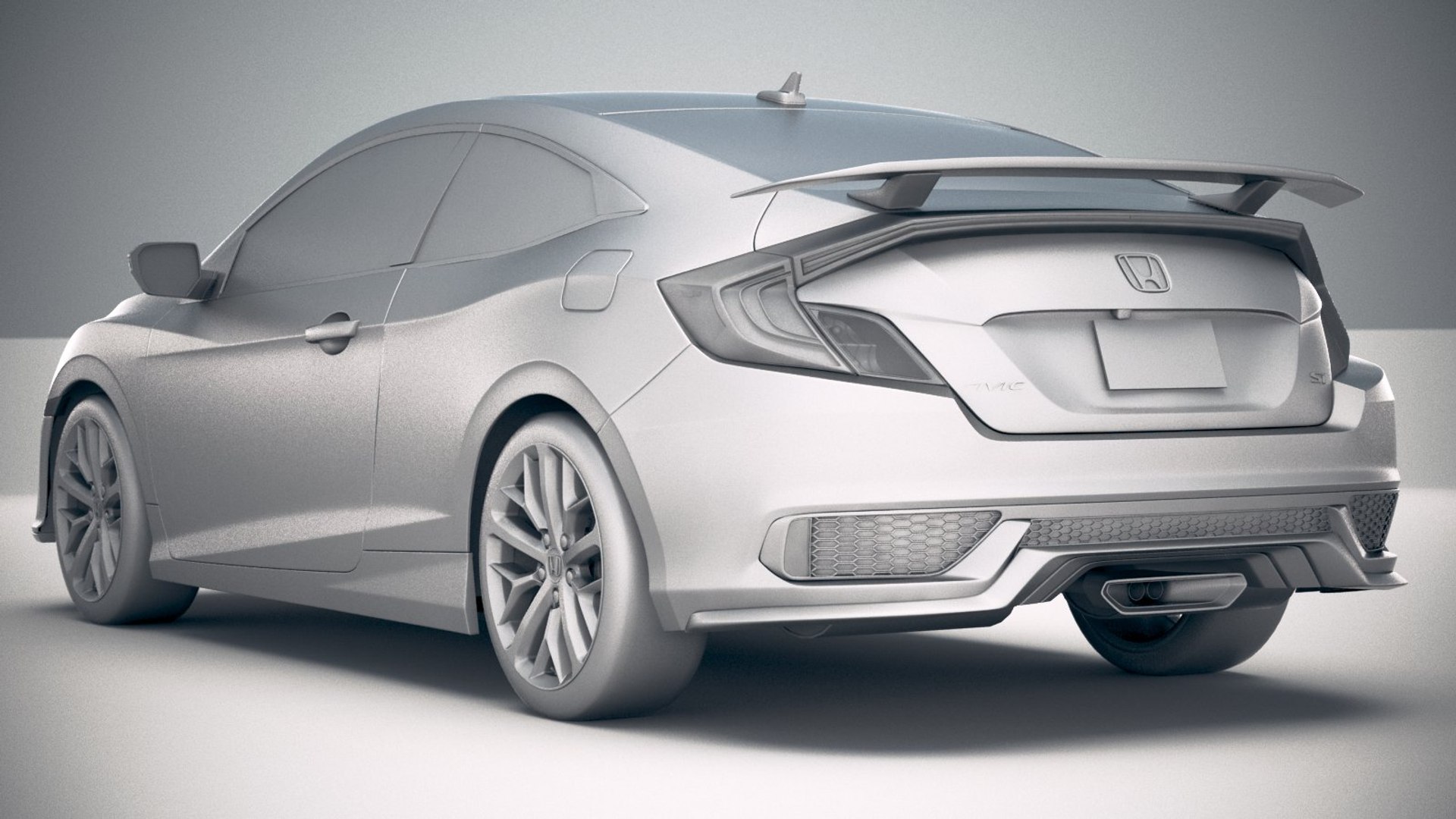 Honda civic si 3D model - TurboSquid 1450260