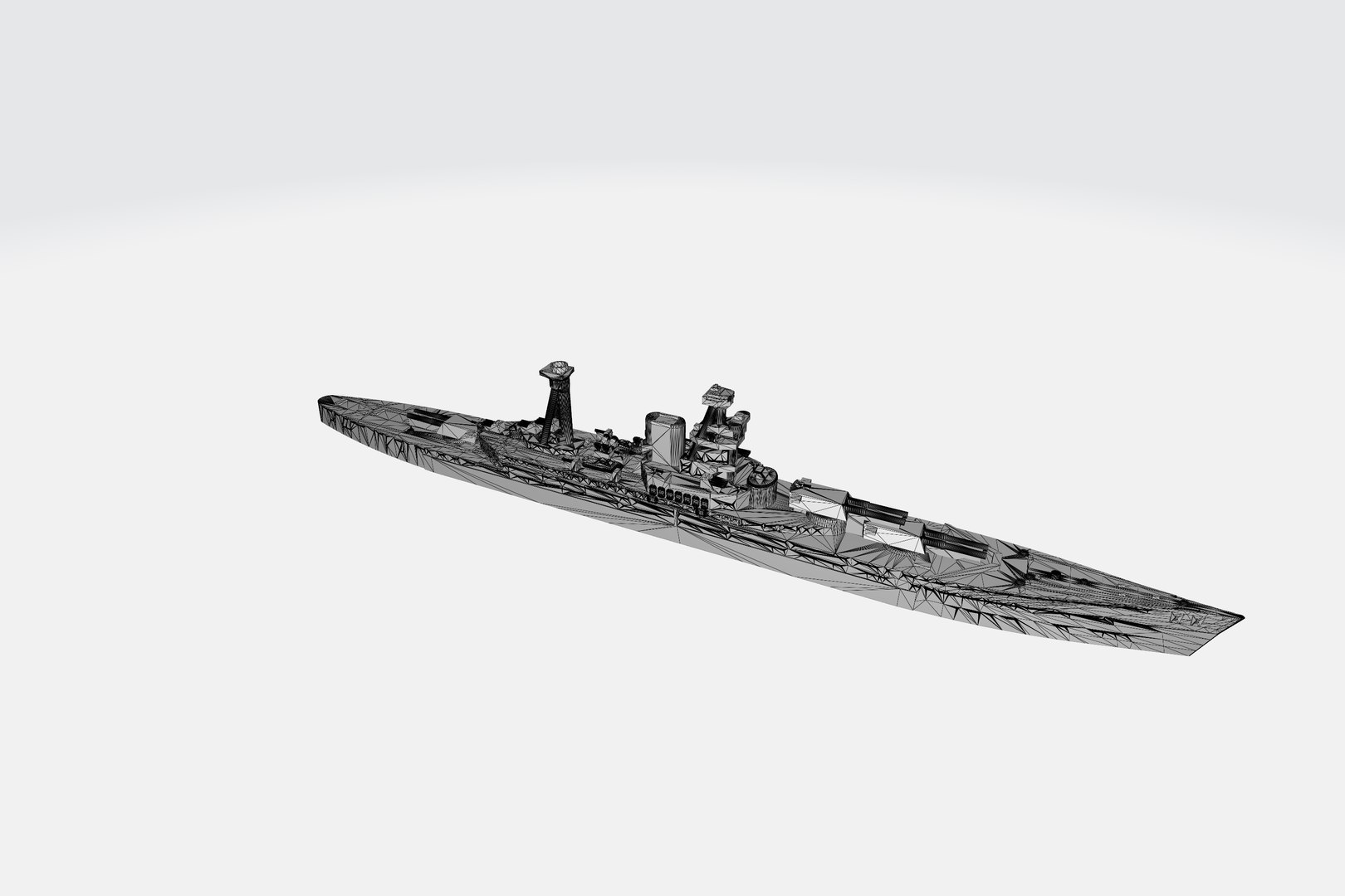 HMS Incomparable Battlecruiser 3D Model - TurboSquid 2251736