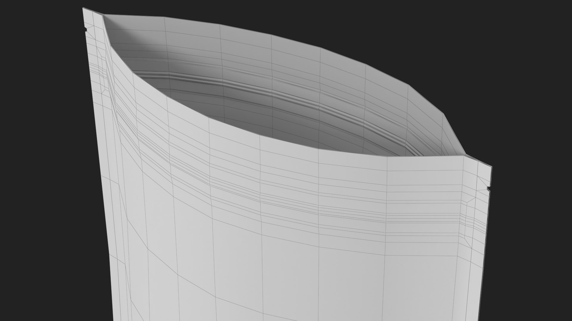 3D zipper kraft paper bag - TurboSquid 1712055