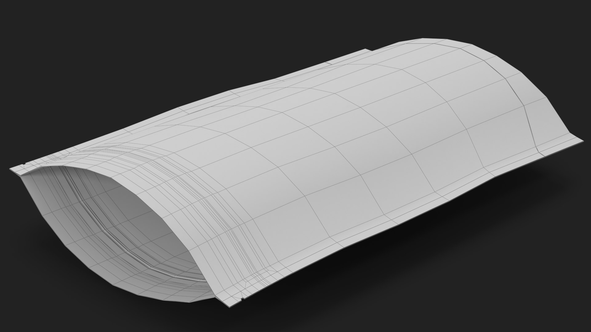 3D zipper kraft paper bag - TurboSquid 1712055