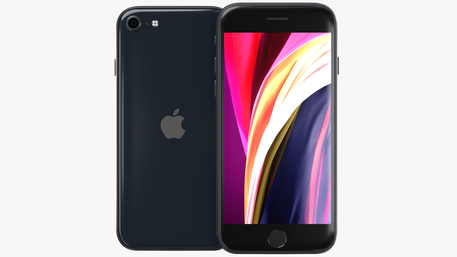 3D IPhone SE Midnight 2022 Model - TurboSquid 1866831