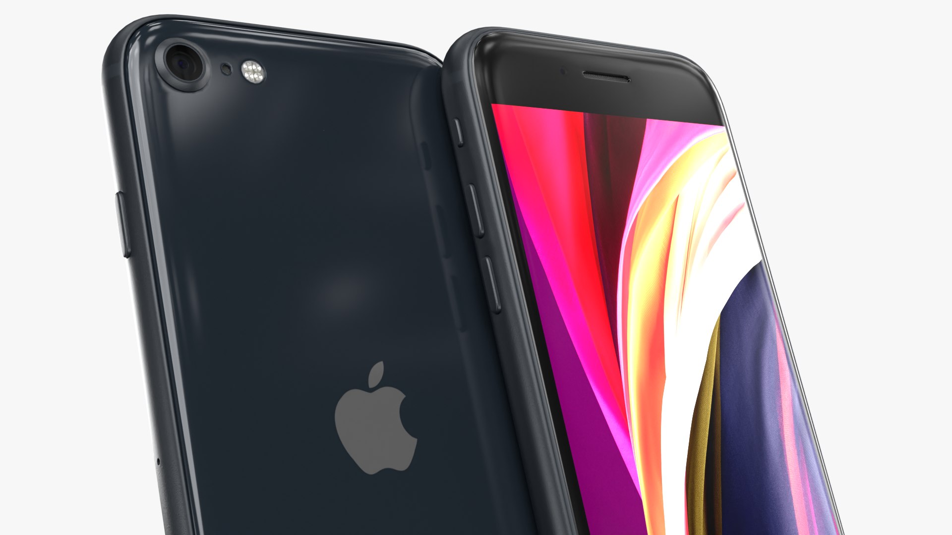 3D IPhone SE Midnight 2022 Model - TurboSquid 1866831