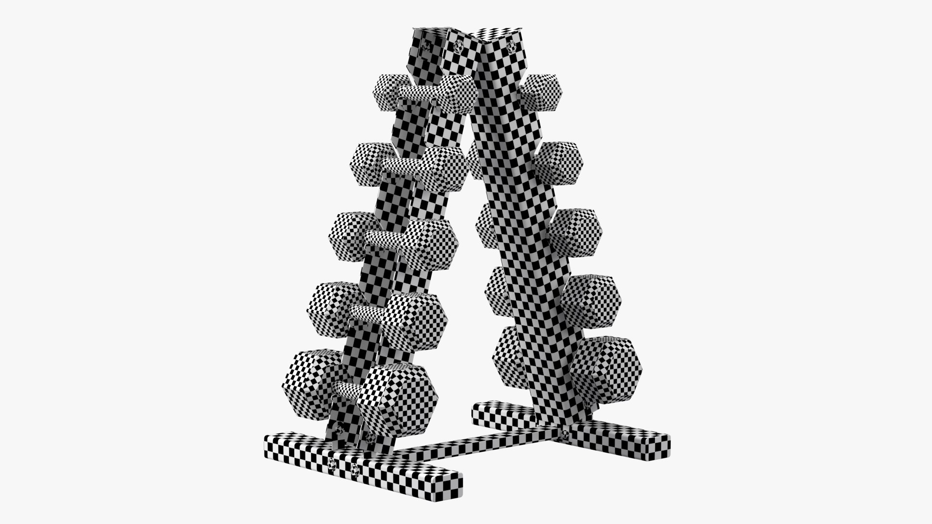 Dumbbell Rack 3D Model - TurboSquid 1716507