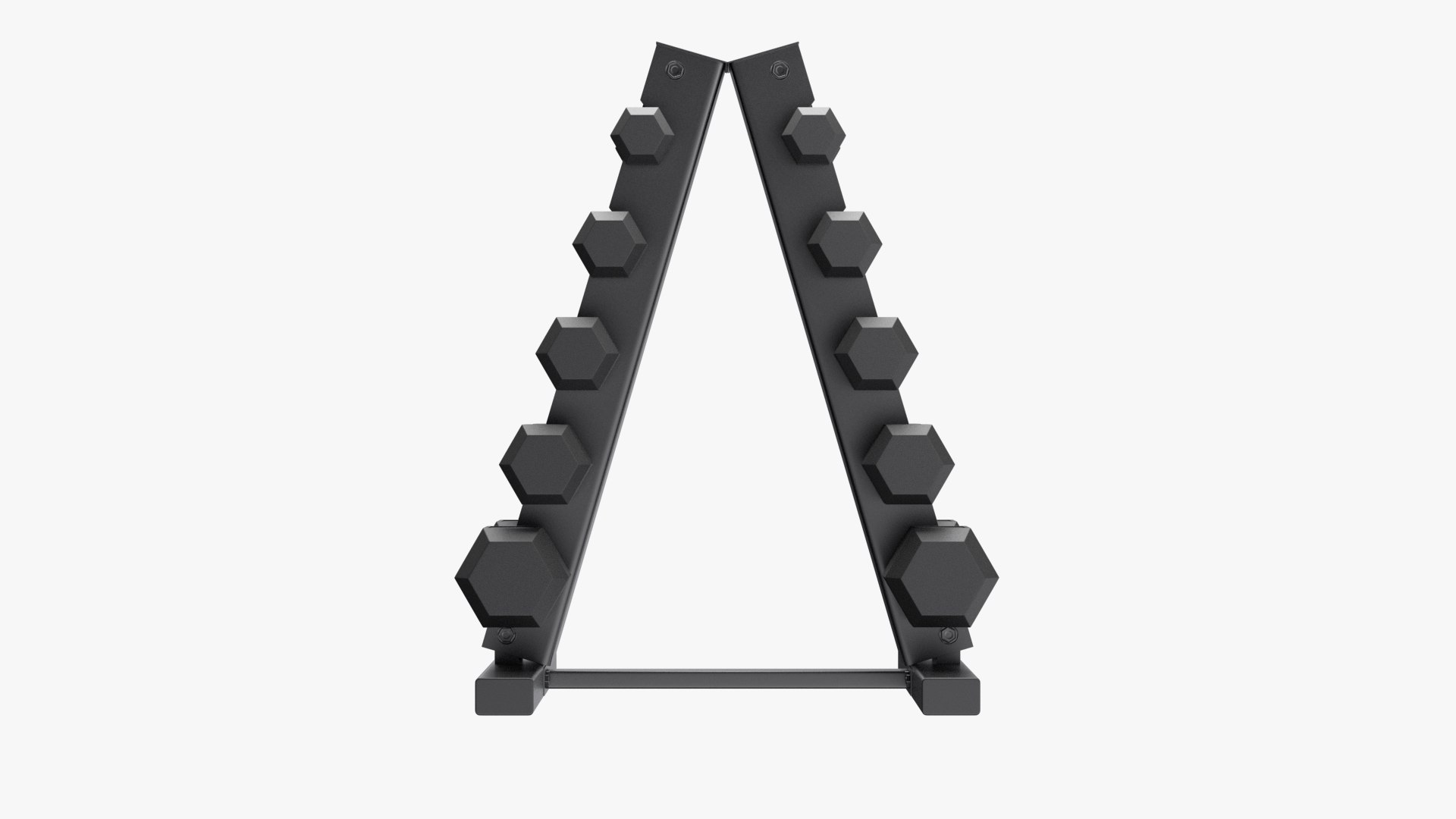 Dumbbell Rack 3D Model - TurboSquid 1716507