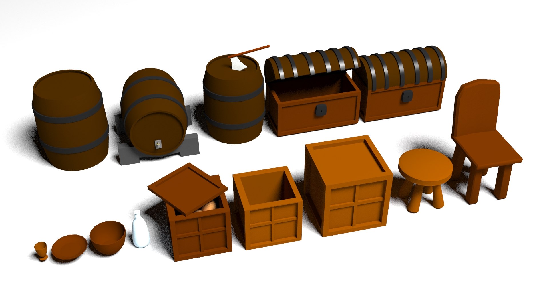 3D Model Medieval Set - TurboSquid 1262162