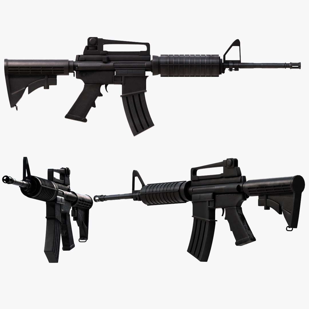 Assault Rifle M4a1 3d Model