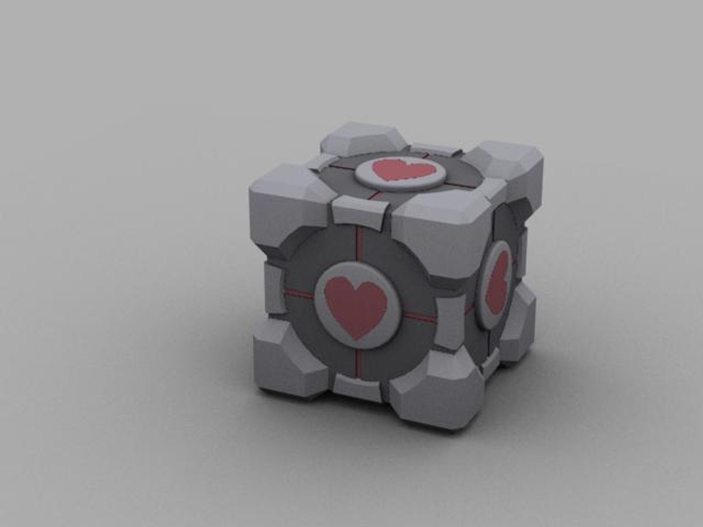 3d Model Companion Cube