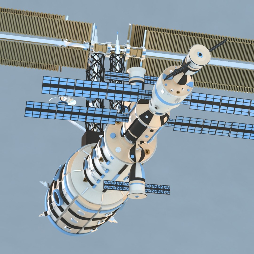 3d satellite realistic modeled
