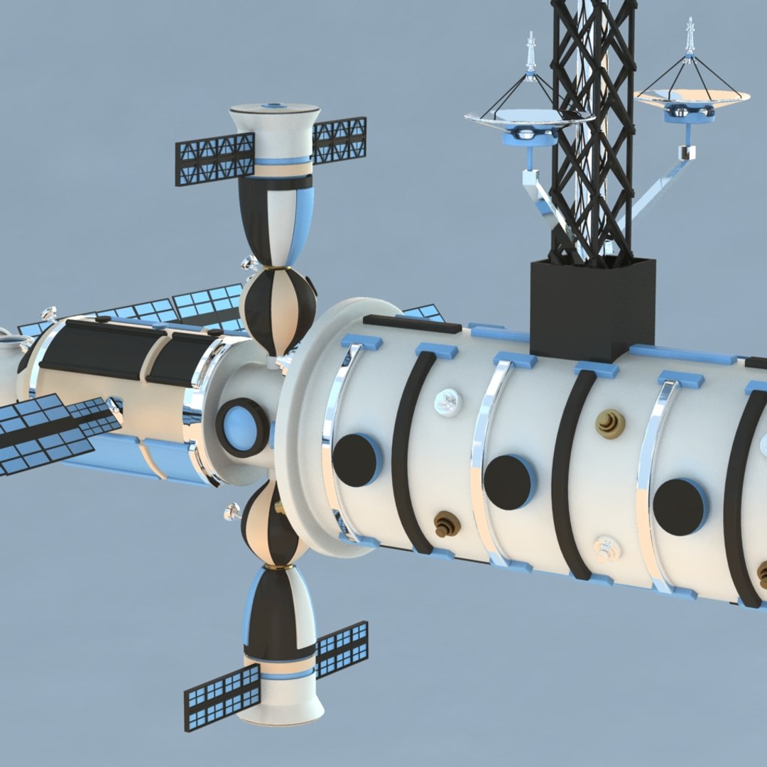 3d Satellite Realistic Modeled