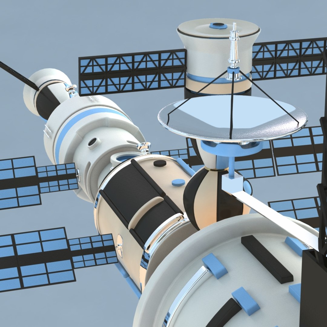 3d Satellite Realistic Modeled