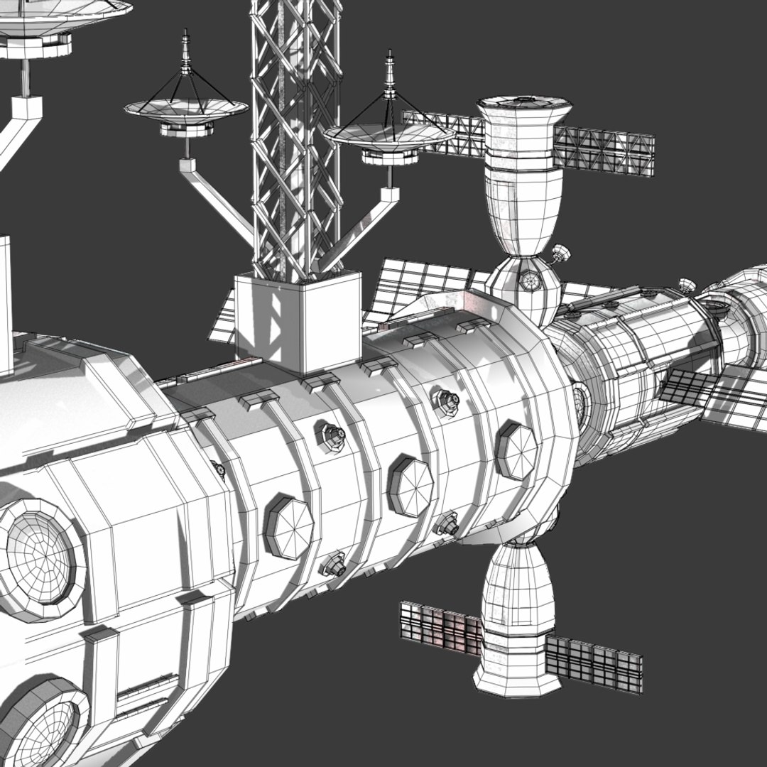 3d satellite realistic modeled