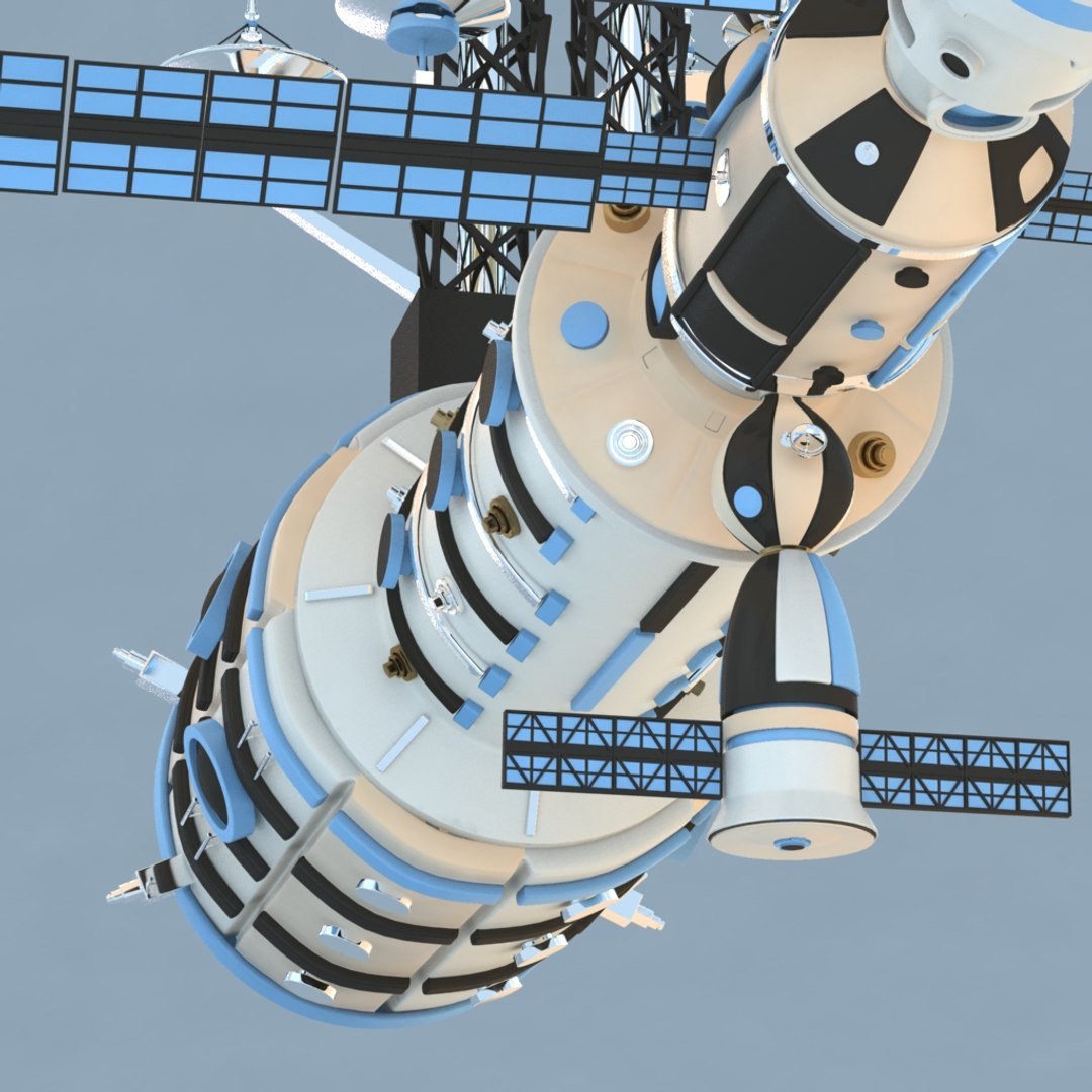 3d Satellite Realistic Modeled