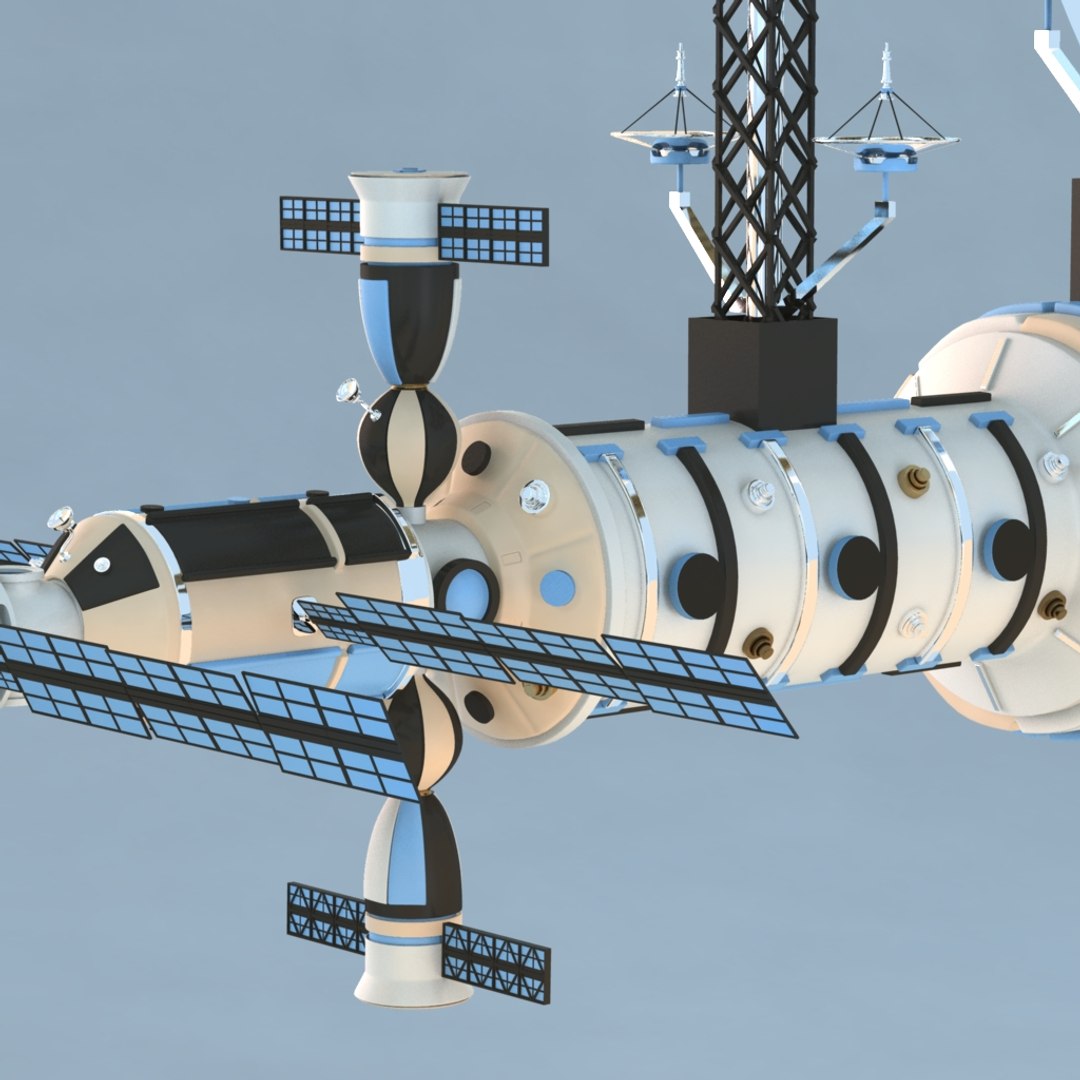3d Satellite Realistic Modeled