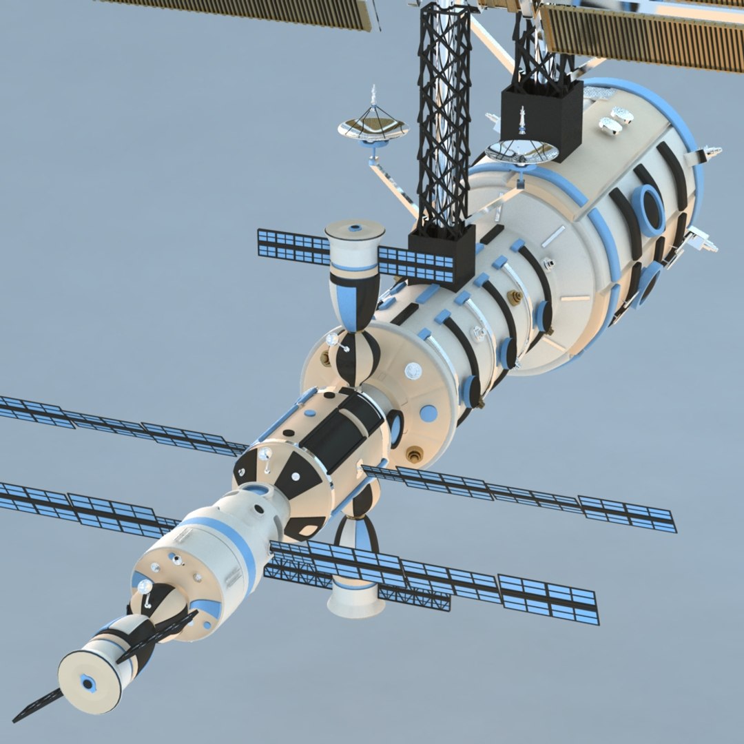 3d satellite realistic modeled