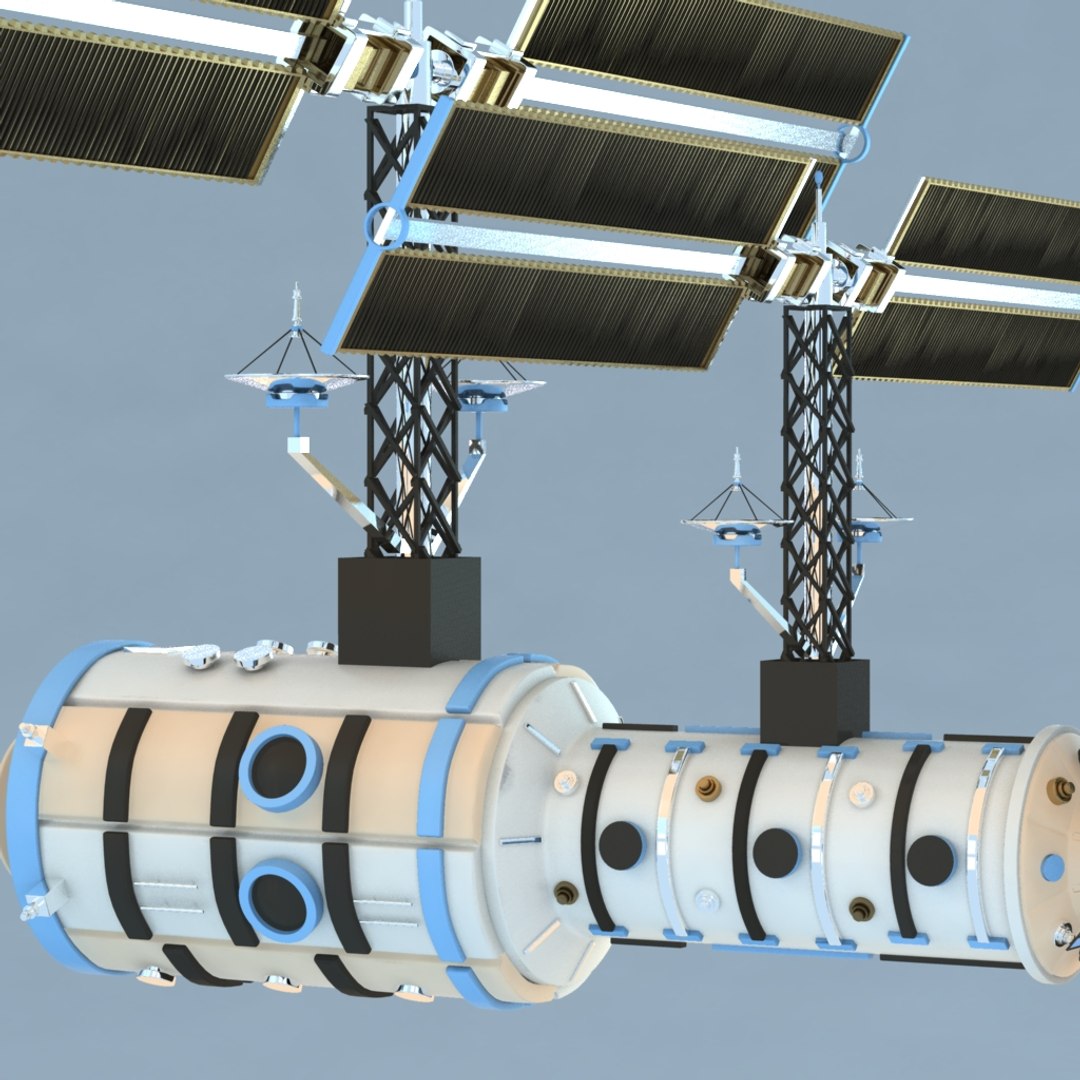 3d Satellite Realistic Modeled