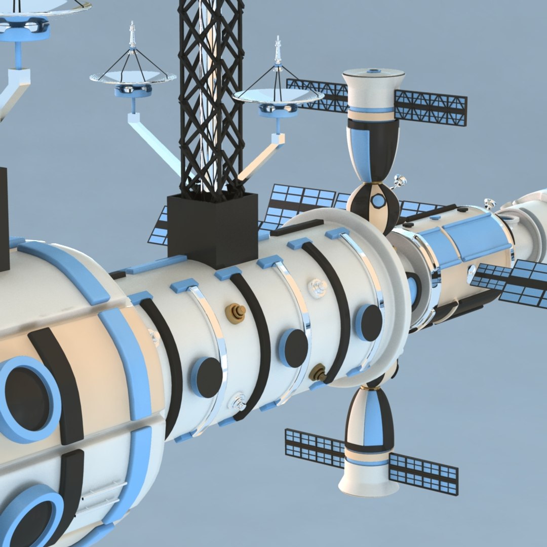 3d Satellite Realistic Modeled