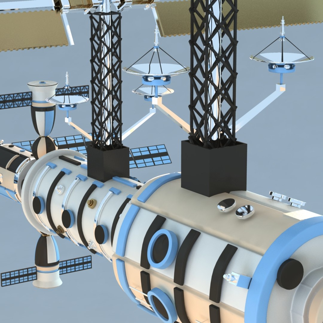 3d Satellite Realistic Modeled