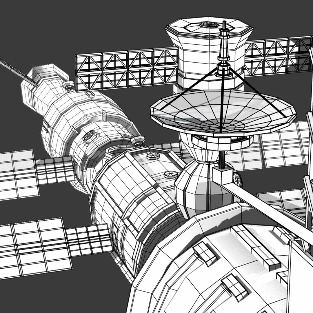 3d satellite realistic modeled