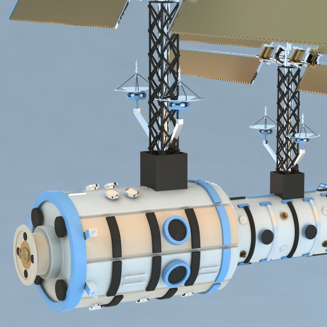 3d Satellite Realistic Modeled