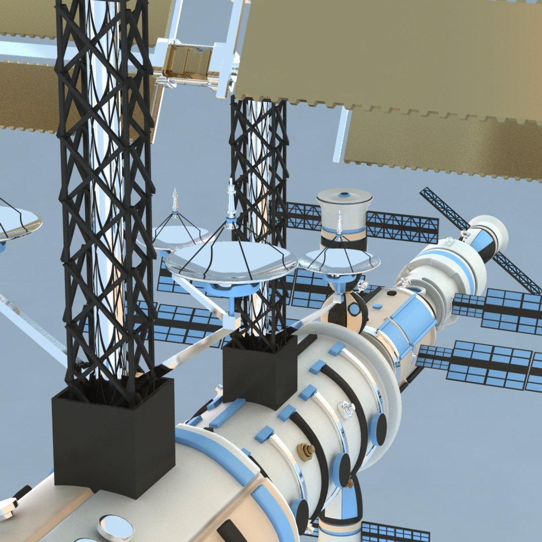 3d Satellite Realistic Modeled