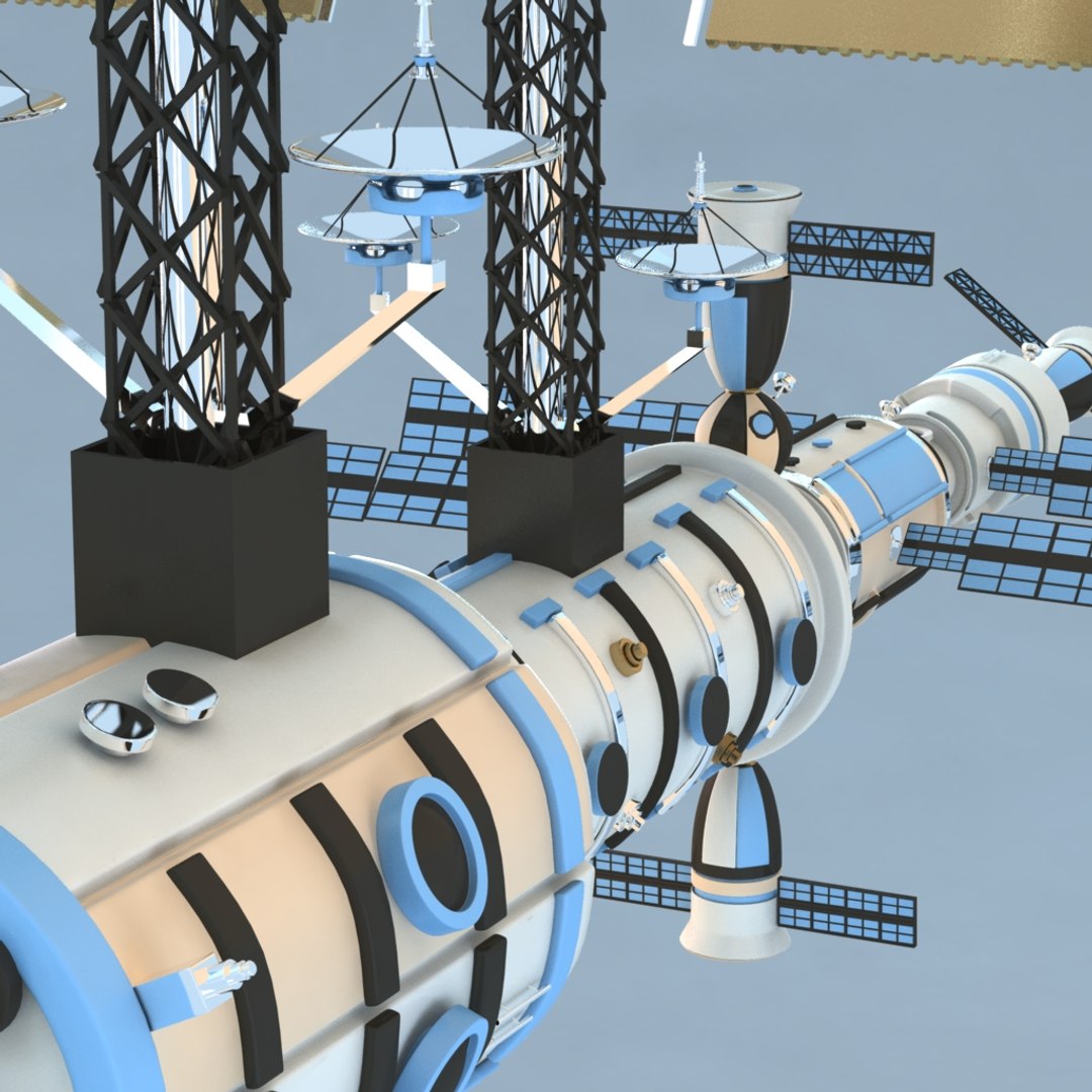 3d Satellite Realistic Modeled