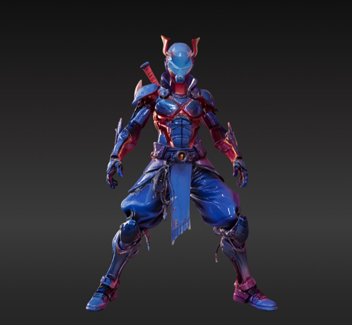 Cyber Samurai D 3D - TurboSquid 2387956