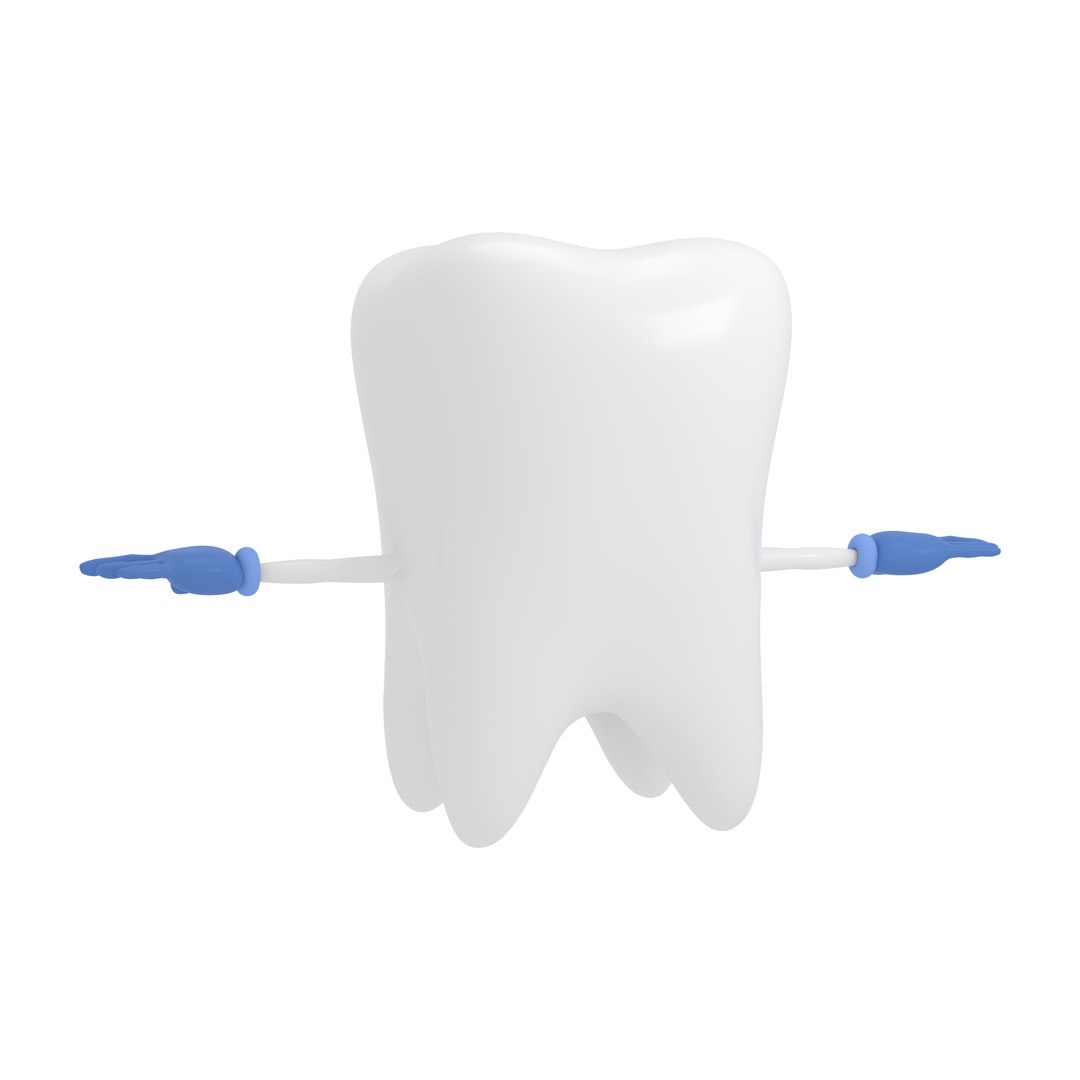 3D Cartoon Tooth Rigged Mouth Animation Model - TurboSquid 1428431