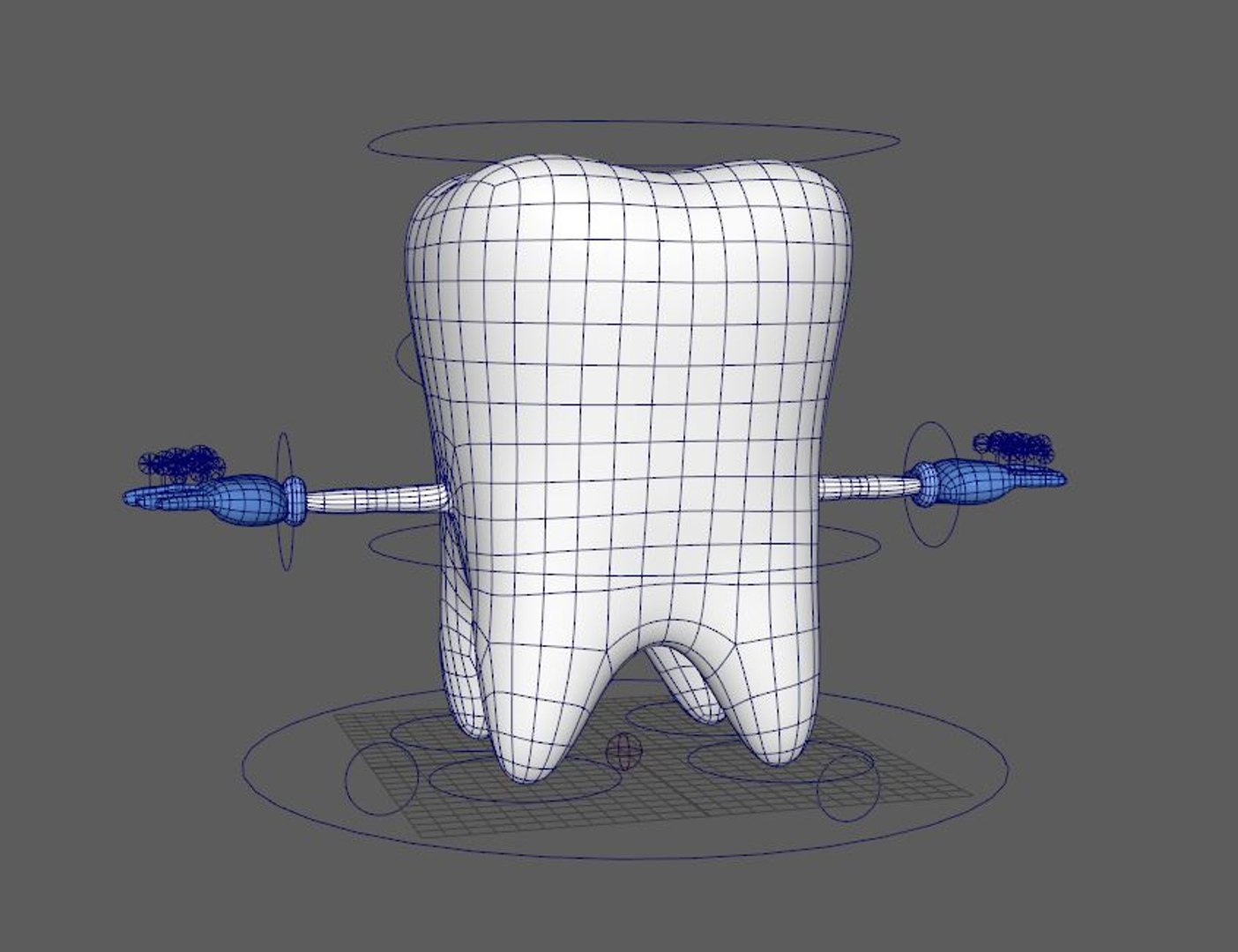 3D Cartoon Tooth Rigged Mouth Animation Model - TurboSquid 1428431