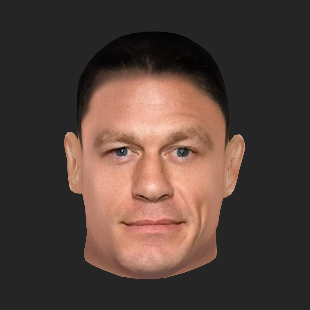 John Cena Head - Low poly head for game 3D model - TurboSquid 1862804