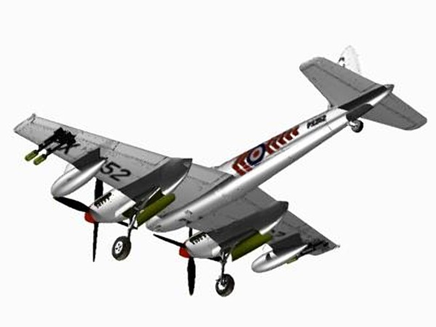 3d Model Haviland Hornet Fighters