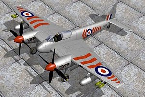 De Havilland Hornet 3D Models for Download | TurboSquid
