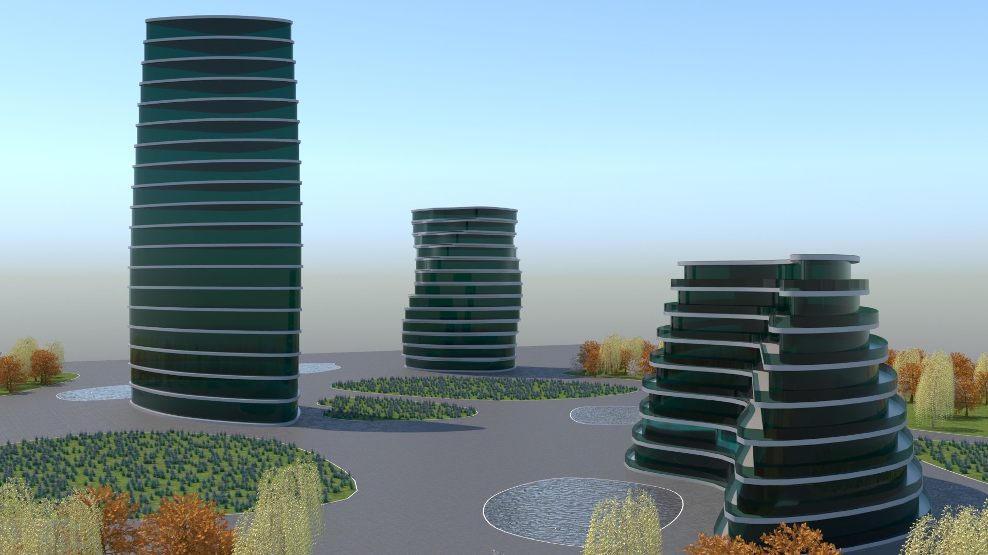 Parametric Buildings Model - TurboSquid 1980727