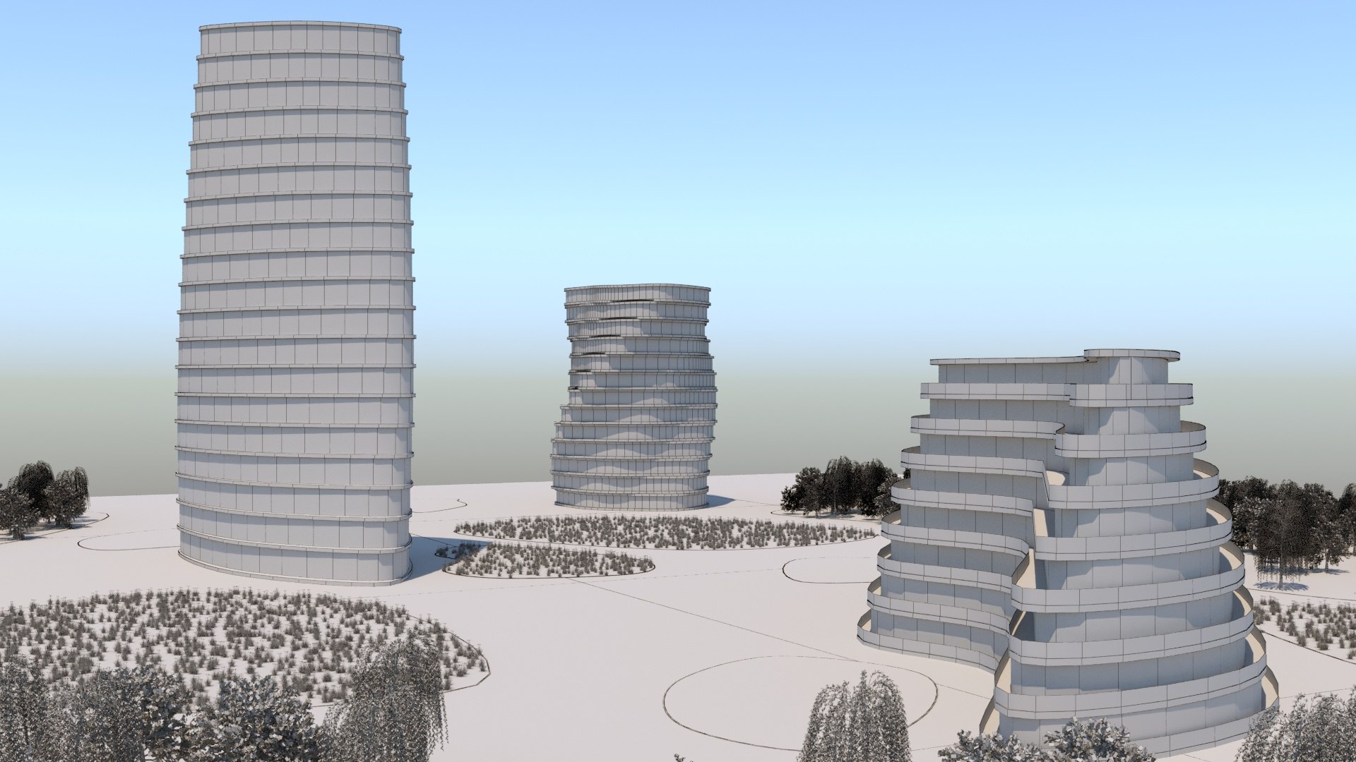 Parametric Buildings Model - TurboSquid 1980727