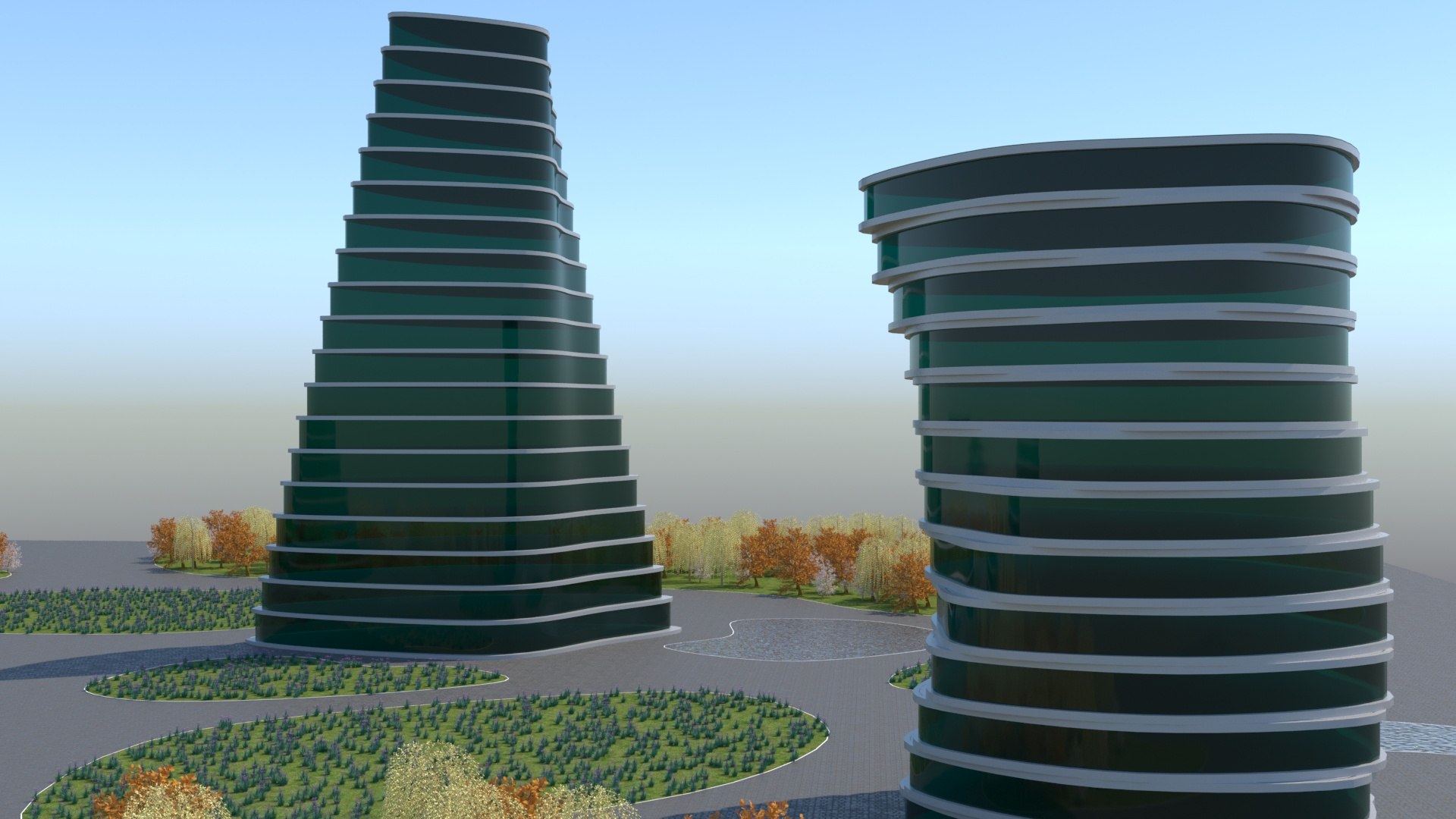 Parametric Buildings Model - TurboSquid 1980727