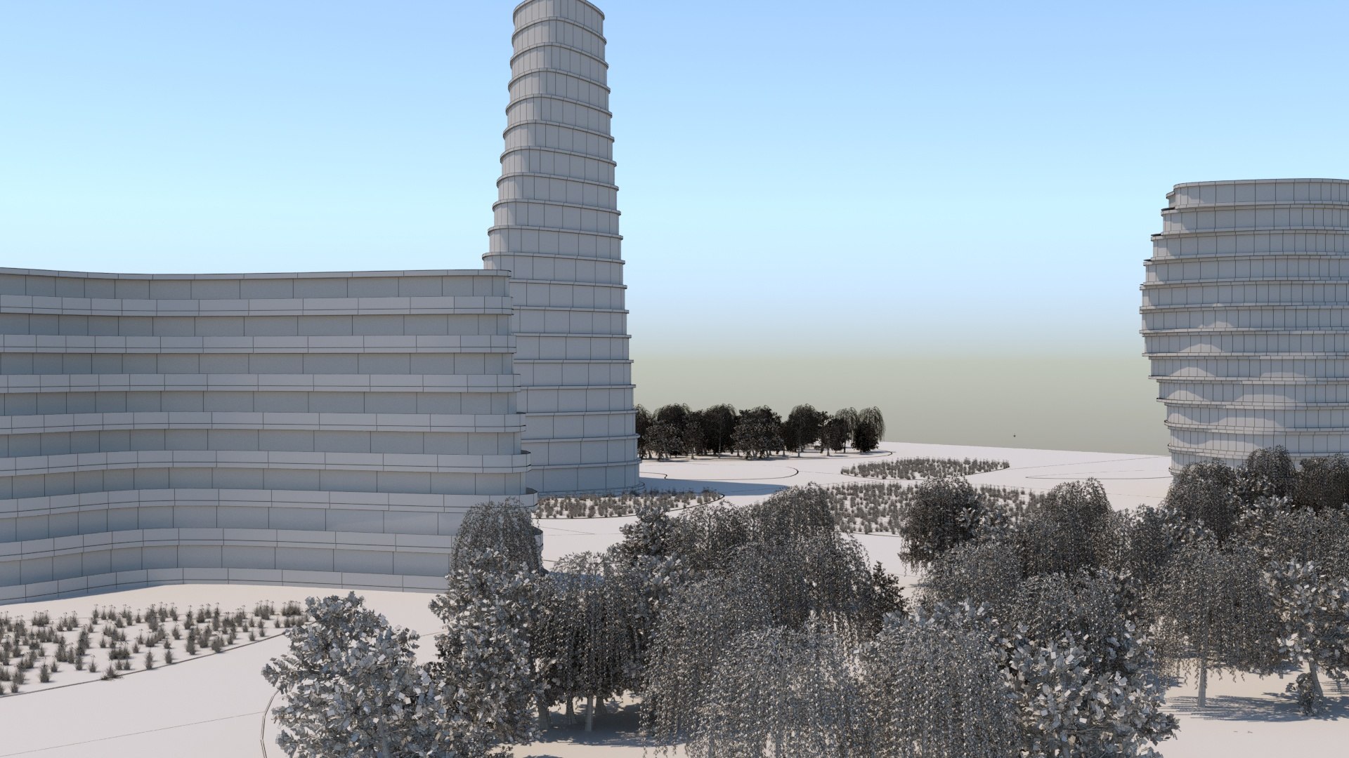 Parametric Buildings Model - TurboSquid 1980727