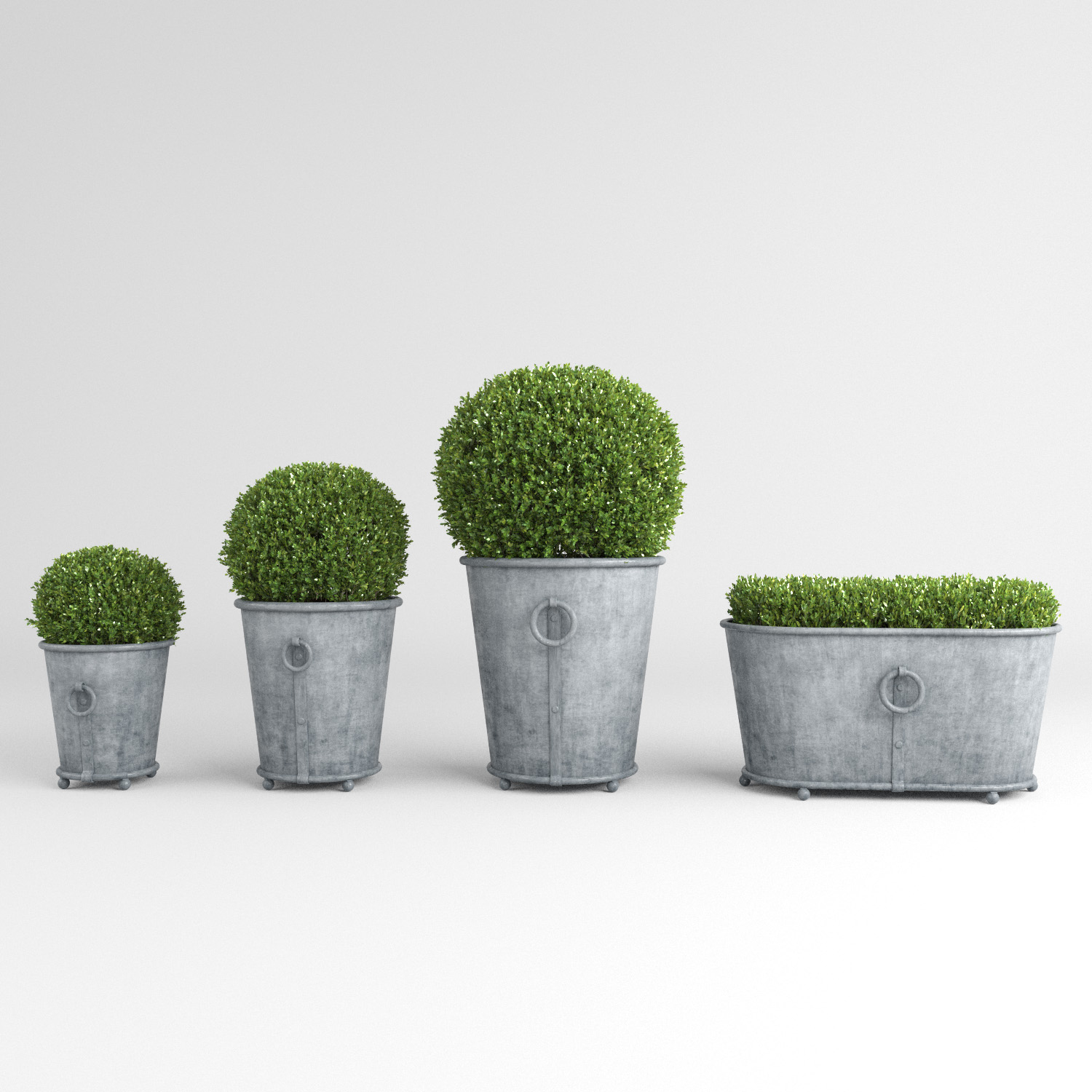 3d max realistic planters ring