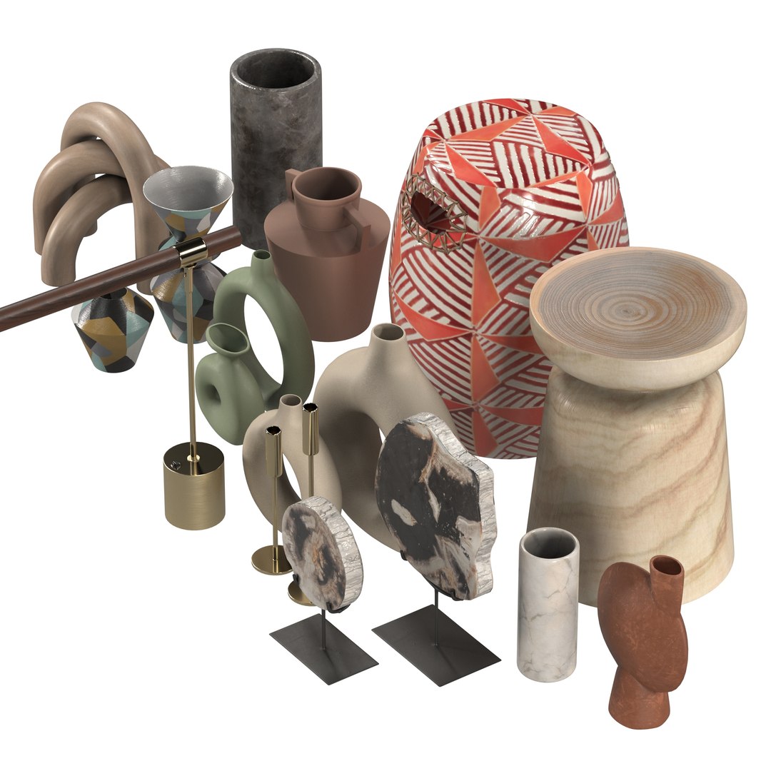 Various House Accessories 3D Model - TurboSquid 1942680