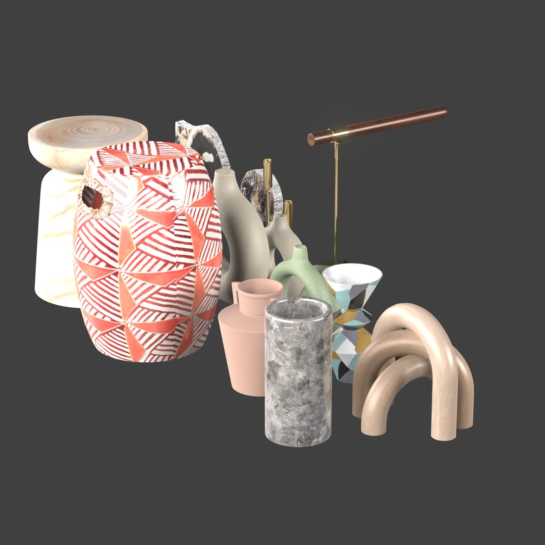 Various House Accessories 3D Model - TurboSquid 1942680