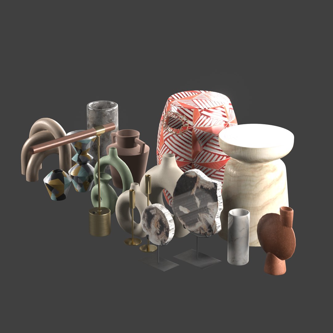 Various House Accessories 3D Model - TurboSquid 1942680
