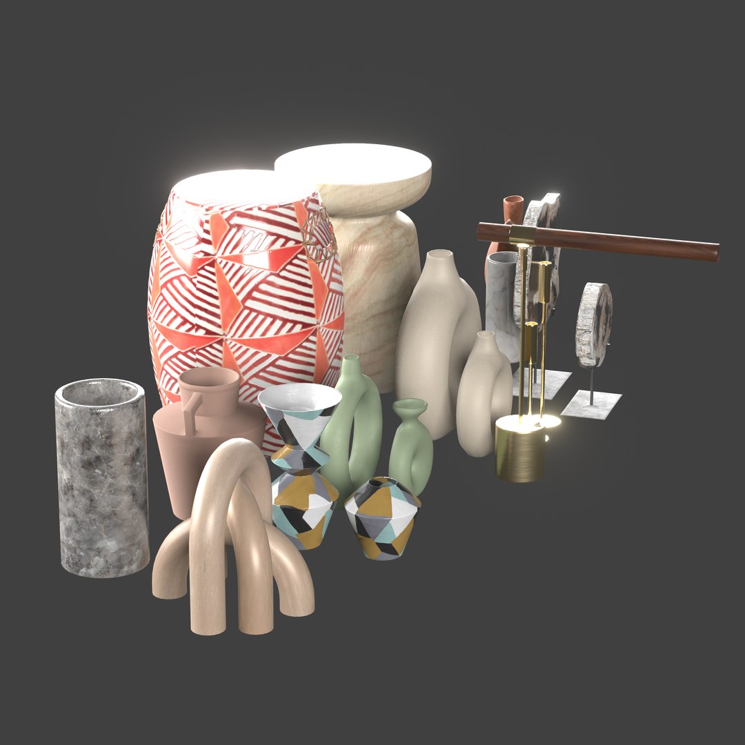 Various House Accessories 3D Model - TurboSquid 1942680