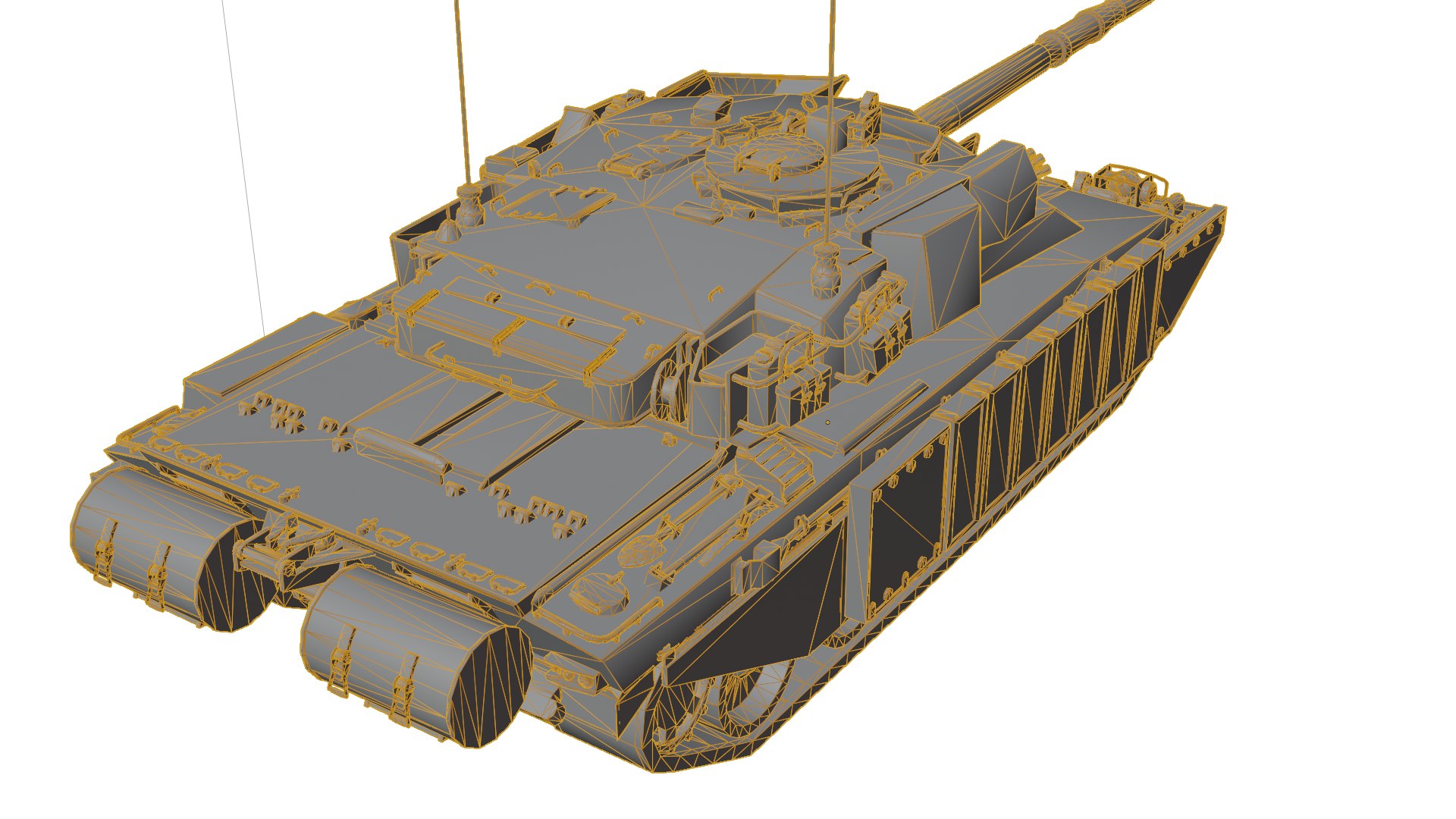 Tank Challenger 1 3D Model - TurboSquid 1851501