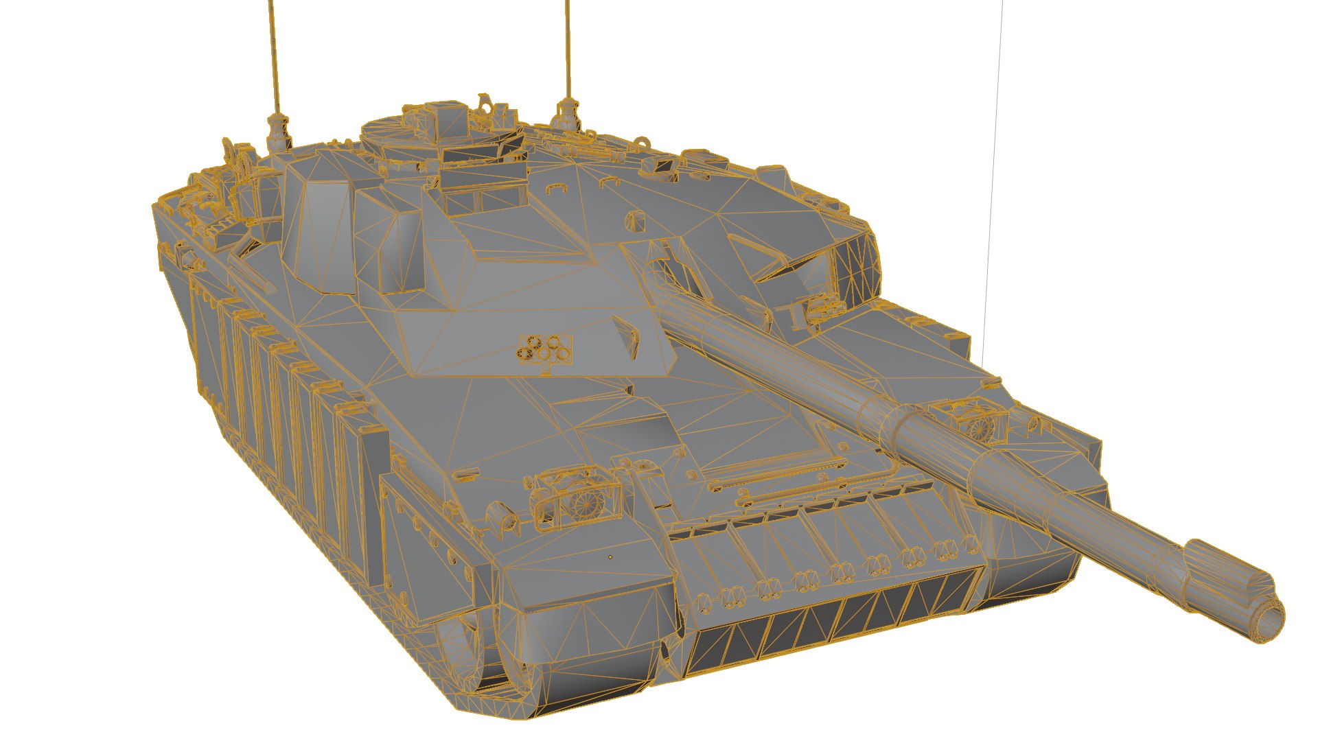 Tank Challenger 1 3D Model - TurboSquid 1851501