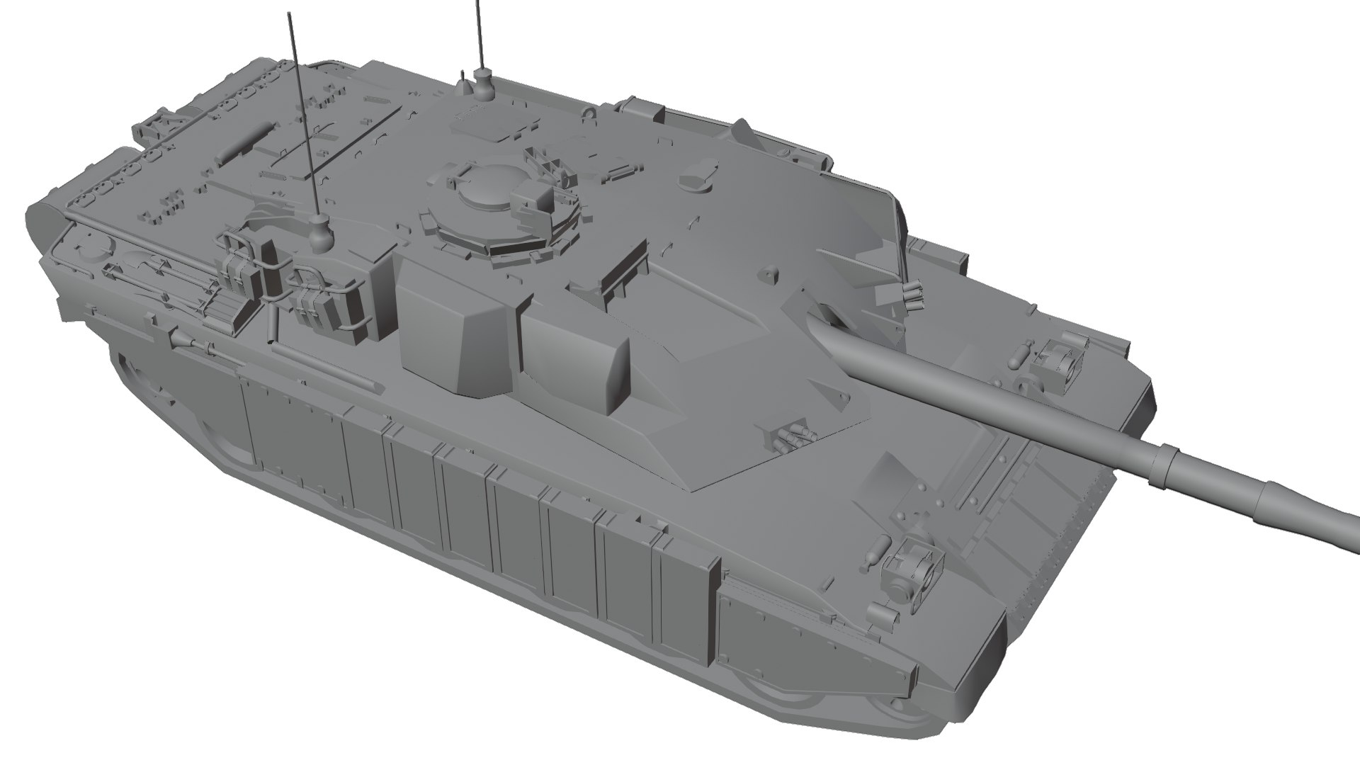 Tank Challenger 1 3D Model - TurboSquid 1851501