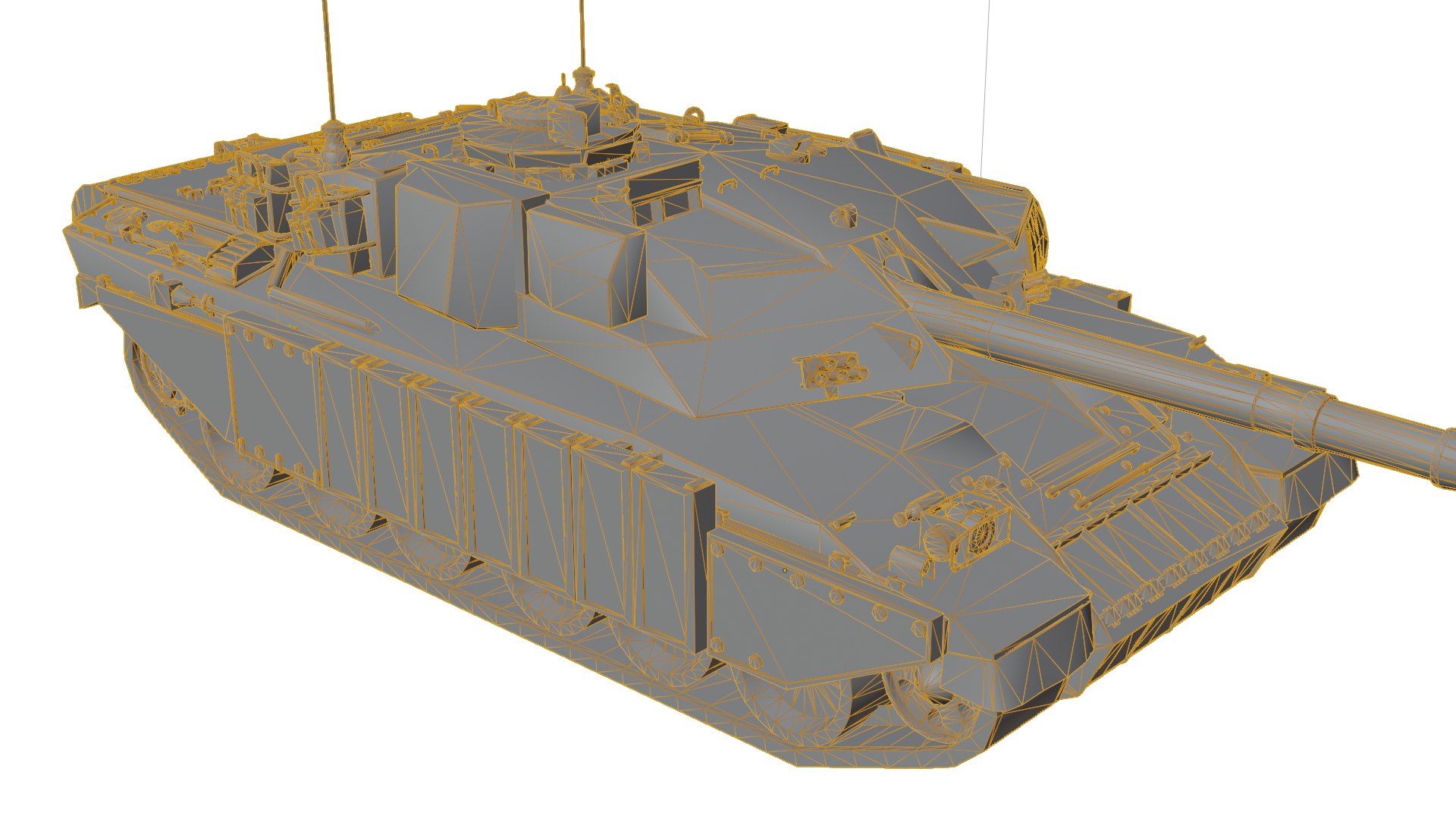 Tank Challenger 1 3D Model - TurboSquid 1851501