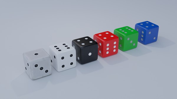 Large Dice Set with 4K Textures 3D model - TurboSquid 1952479