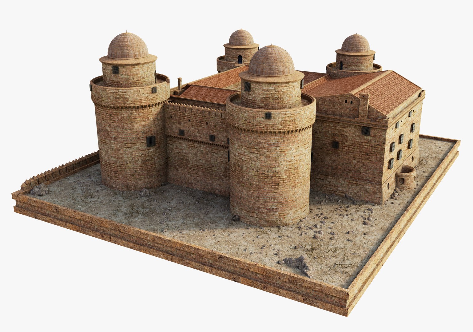 3D Calahorra Castle Environment Model - TurboSquid 2216964