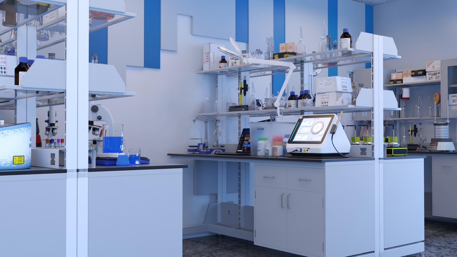 3D Laboratory Small Model - TurboSquid 1775023