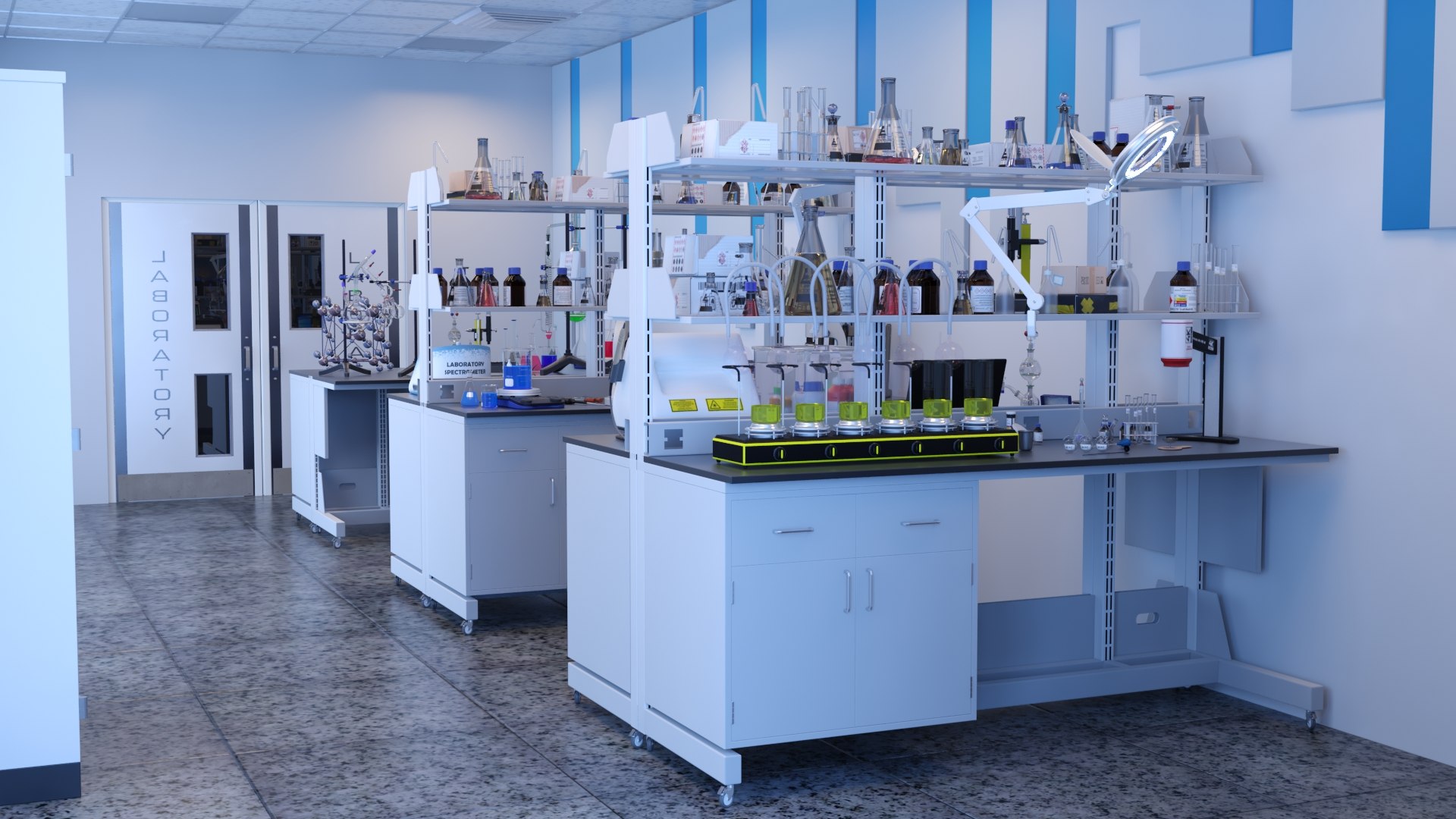 3D Laboratory Small Model - TurboSquid 1775023