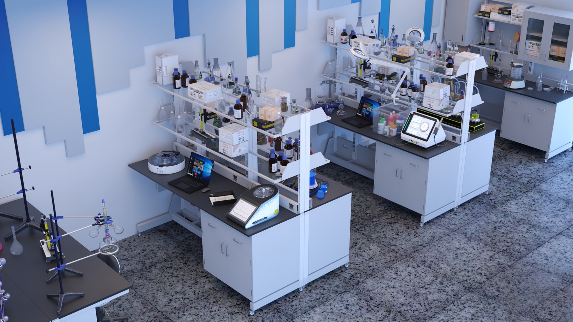 3D Laboratory Small Model - TurboSquid 1775023