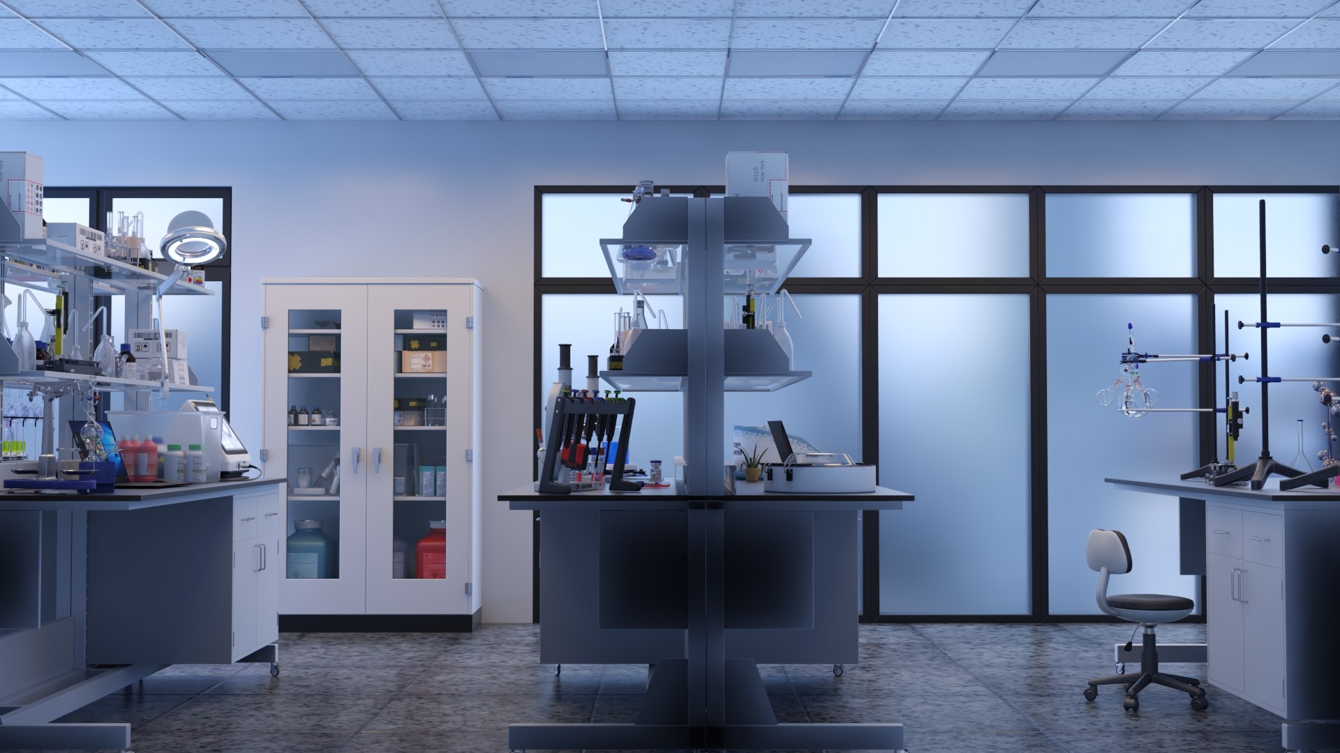 3D Laboratory Small Model - TurboSquid 1775023